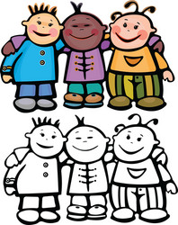 School Friends Vector Images (over 35,000)