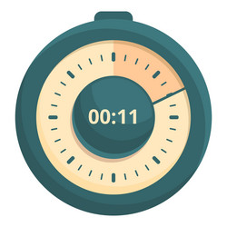 Stopwatch time icon cartoon clock timer Royalty Free Vector