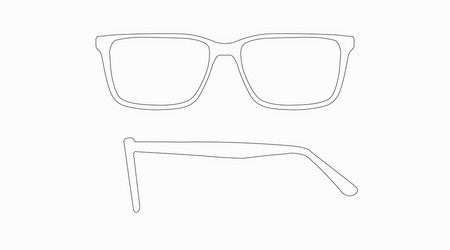 Eyeglasses Side View Vector Images (over 140)