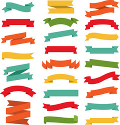 Colorful ribbon set Royalty Free Vector Image - VectorStock