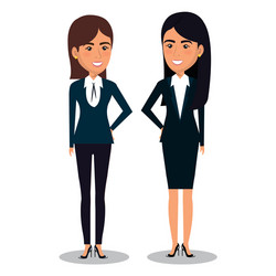 Sales Girl Meeting Group Cartoons Vector Images (36)