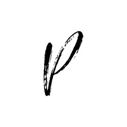 S letter design brush paint stroke Royalty Free Vector Image