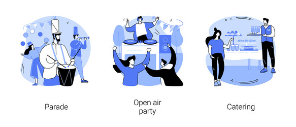 Mass event abstract concept Royalty Free Vector Image