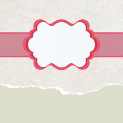 Vintage card template with copy space eps 8 Vector Image