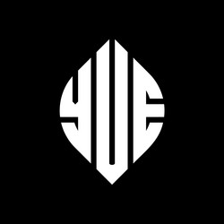 Yue logo letter design Royalty Free Vector Image