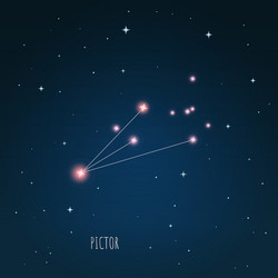 Pictor Constellation Vector Images (13)