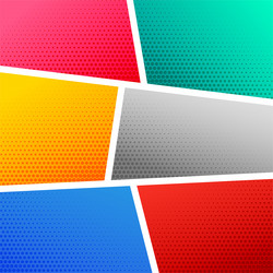 Empty comic book template background design Vector Image