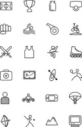 Sports line icons Royalty Free Vector Image - VectorStock
