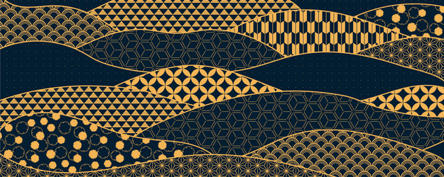 Traditional asian patterns abstract background Vector Image