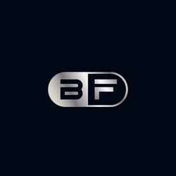 Initial letter bf logo template design Royalty Free Vector