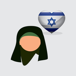 Israel design culture isolated Royalty Free Vector Image