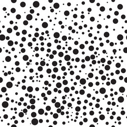 Black polka dot seamless pattern isolated Vector Image