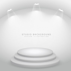Studio background with lights Royalty Free Vector Image