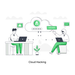 Cloud hacking Royalty Free Vector Image - VectorStock