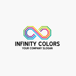 Infinity color logo Royalty Free Vector Image - VectorStock