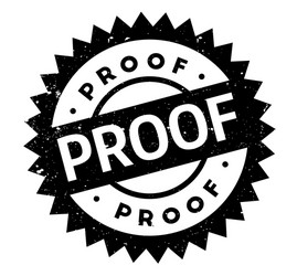 Proof rubber stamp Royalty Free Vector Image - VectorStock