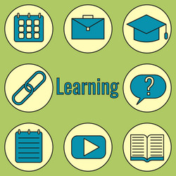 Edtech icon set Royalty Free Vector Image - VectorStock