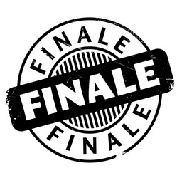 Finale rubber stamp Royalty Free Vector Image - VectorStock
