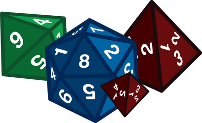 Rolling dice Royalty Free Vector Image - VectorStock