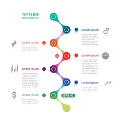 Template colorful timeline infographics Royalty Free Vector