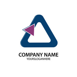 Triangle business logo Royalty Free Vector Image