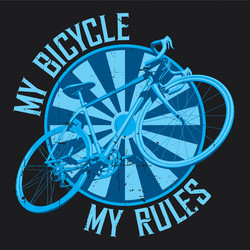 Bicycle workout poster Royalty Free Vector Image