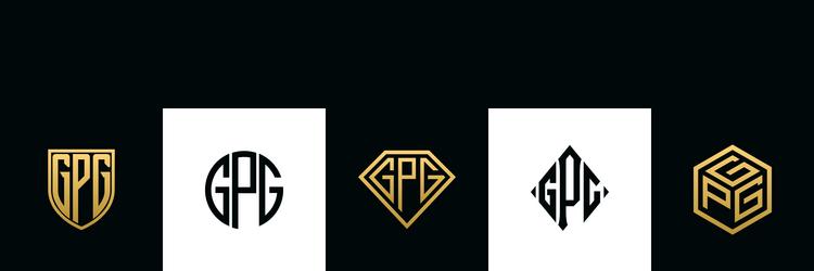 Initial letters ahs logo designs bundle Royalty Free Vector