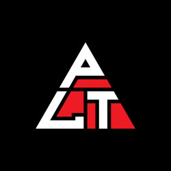 Plt logo letter design Royalty Free Vector Image