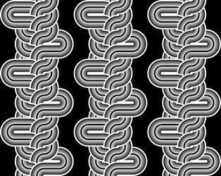 Design seamless monochrome interlaced pattern Vector Image