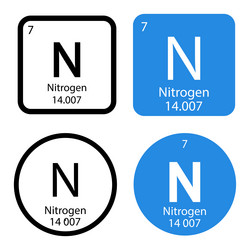Nitrogen symbol Royalty Free Vector Image - VectorStock