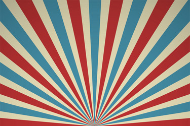 Retro rays of light circus performance poster and Vector Image