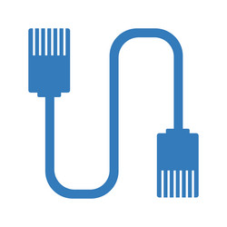 Broadband cable connector outline icon line art Vector Image