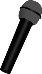Microphone color cartoon design Royalty Free Vector Image