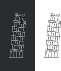 Leaning Tower of Pisa Outline Vector Images (over 350)