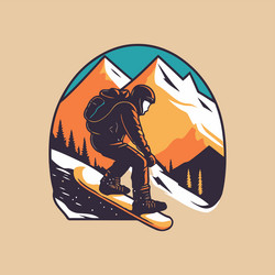 Snowboarding board Royalty Free Vector Image - VectorStock