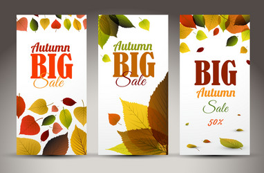 Four vertical winter banners Royalty Free Vector Image
