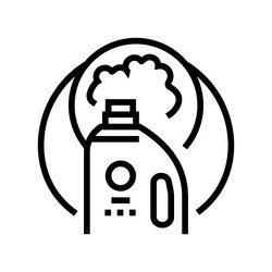 Chemical free icon line art style design isolated Vector Image