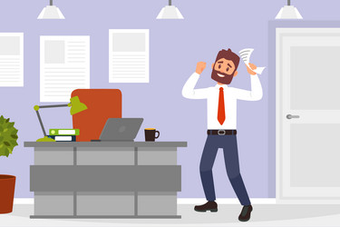 Excited Worker Vector Images (over 2,100)