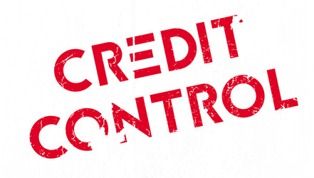 Credit control rubber stamp Royalty Free Vector Image