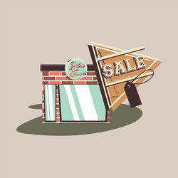 Retro shopping style Royalty Free Vector Image