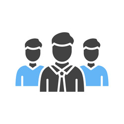 Management team icon image Royalty Free Vector Image
