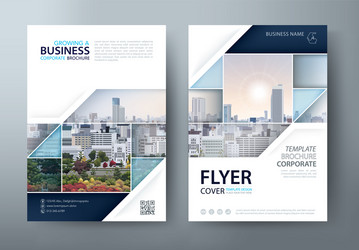 Annual report brochure flyer book cover templates Vector Image
