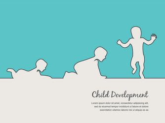 Baby development icon child growth stages Vector Image