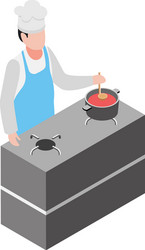 Tasting food Royalty Free Vector Image - VectorStock