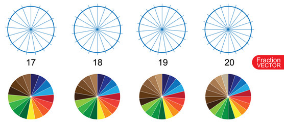 Half Fraction Vector Images (over 160)