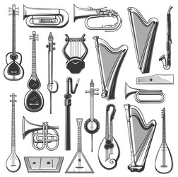 Musical instruments Royalty Free Vector Image - VectorStock