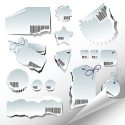 A set of simple tags labels Royalty Free Vector Image