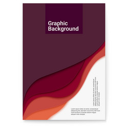 Poster design with a pattern of cut paper Vector Image