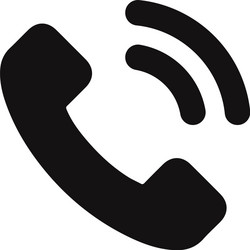 Telephone call icon isolated on white background Vector Image