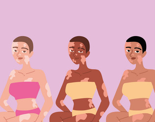 Female and diversity inclusion Royalty Free Vector Image